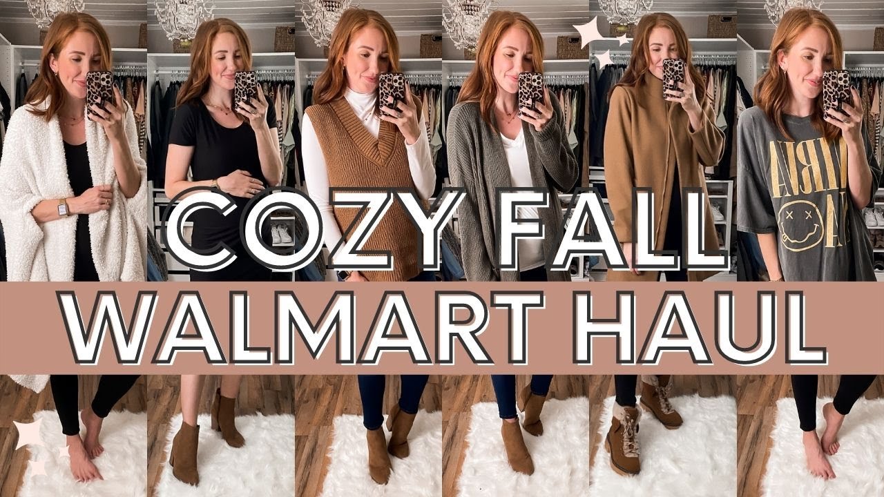 FALL WALMART HAUL! Coats, Booties, Sweaters, Vests, & More! | Moriah ...