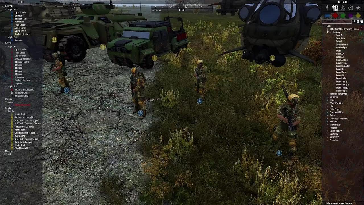 ArmA 3 - Futuristic Showcase: Scripts Framework (Zeus) - YouTube