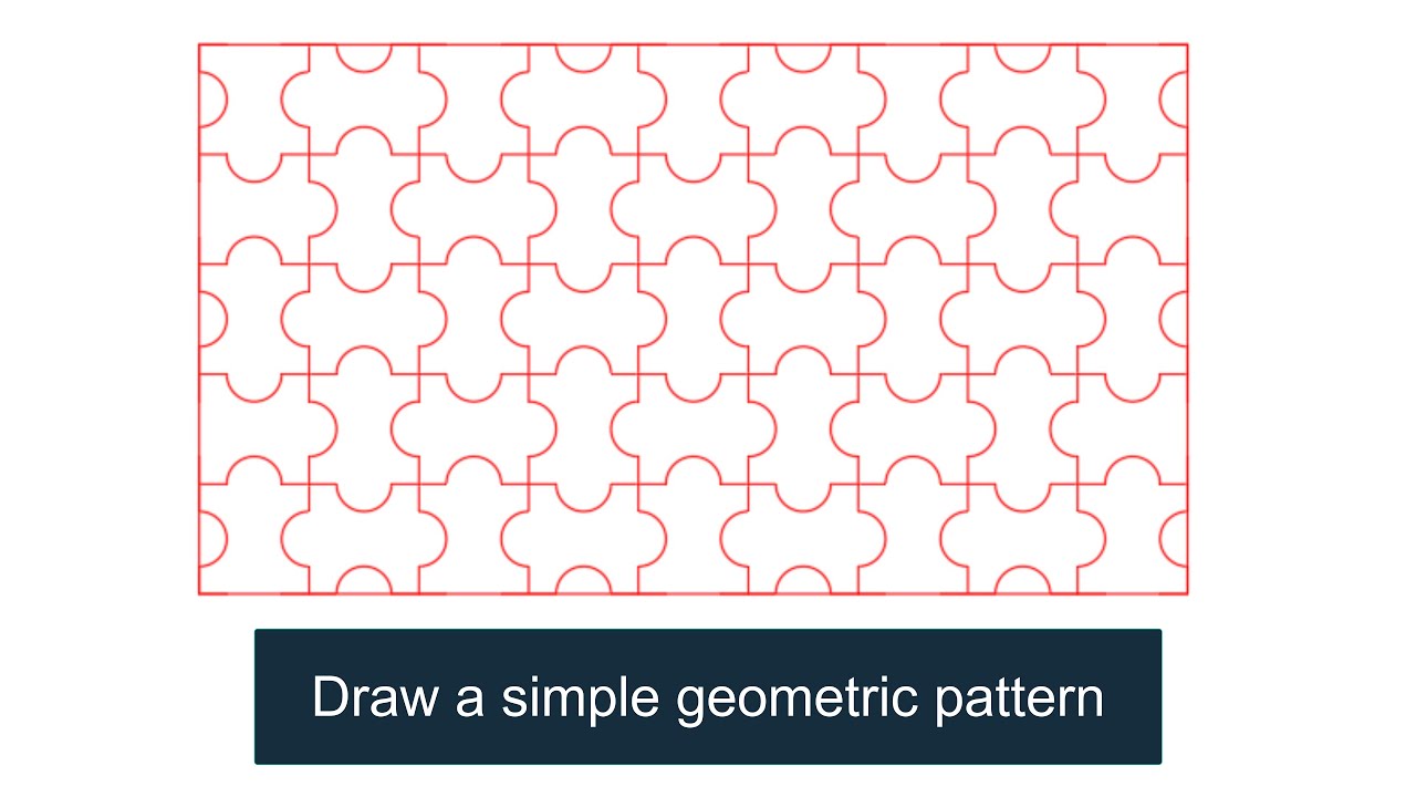 Draw geometric shape sample 17 - YouTube