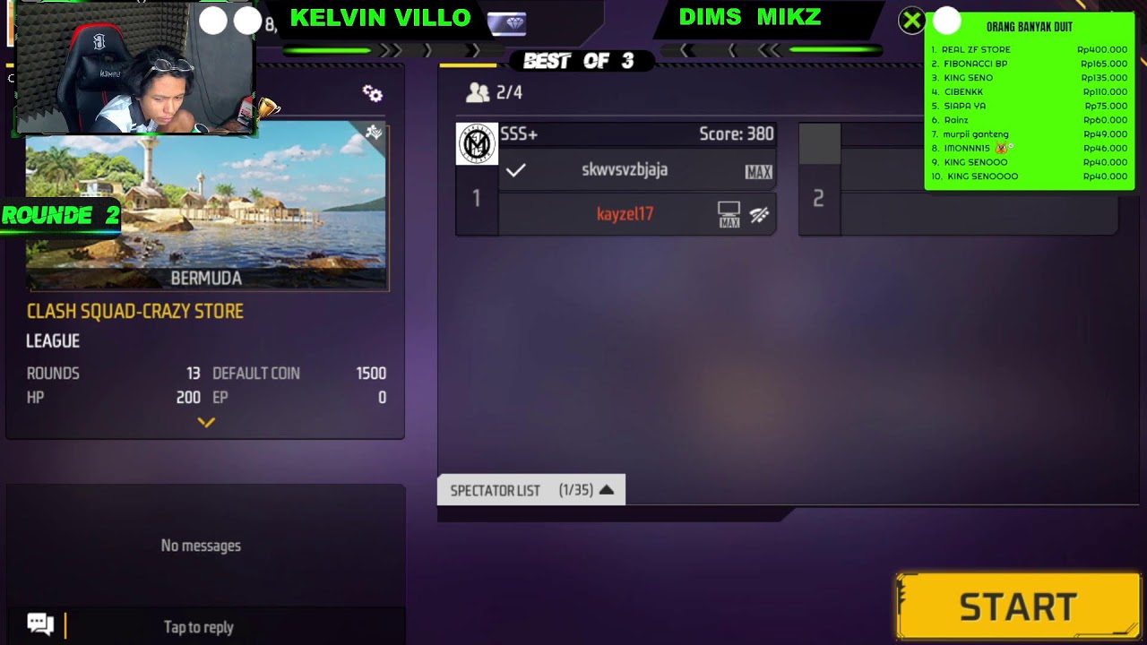 KELVIN PC VILLO +1 ALL M VS DIMS PC MIKZ ALL 1SG LAGA MILLKYYY II 19 ...