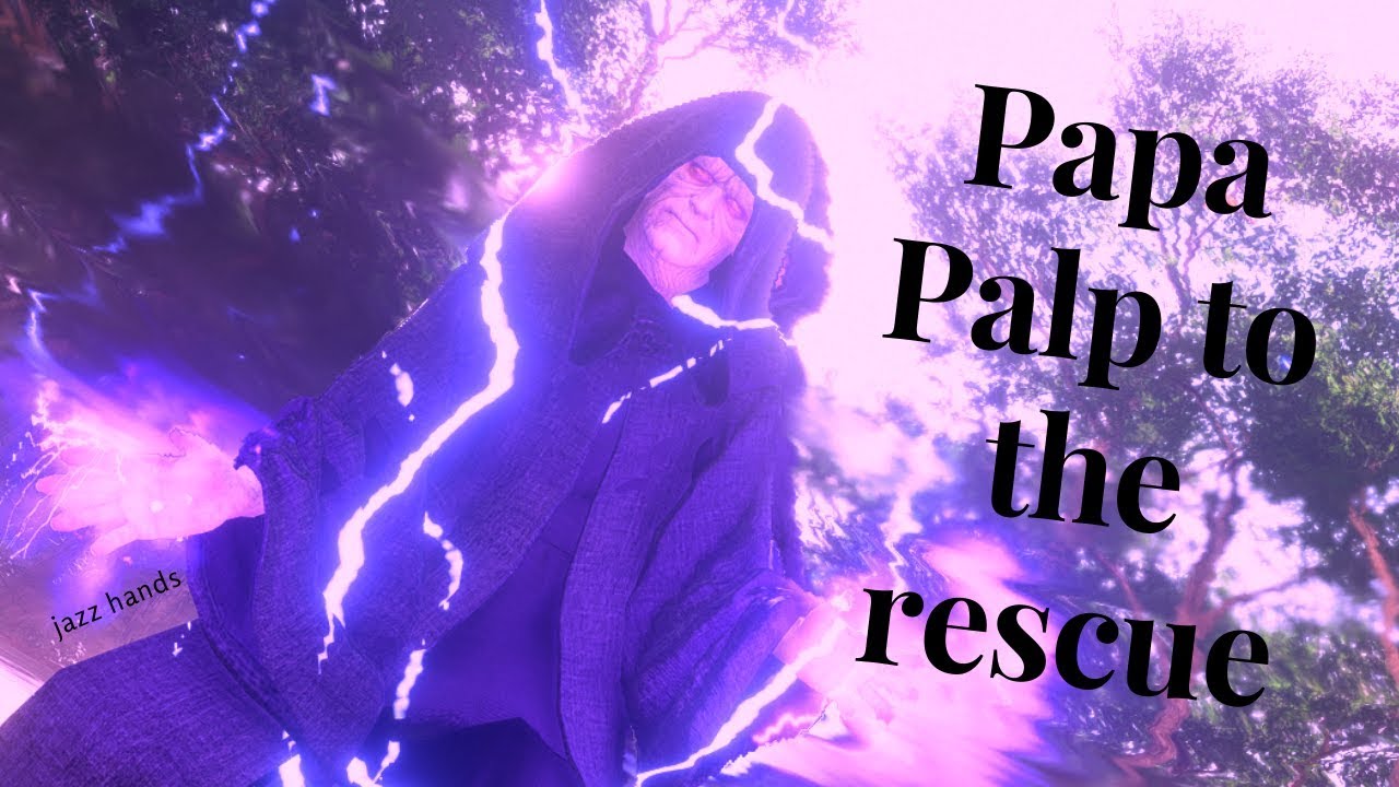 ULTIMATE POWWAAAAAA! Papa palp destroys. Star wars Battlefront II - YouTube