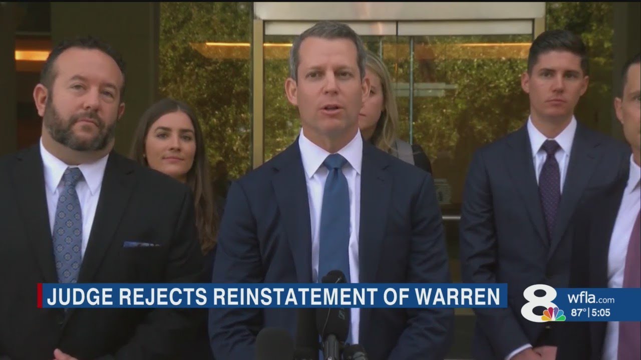 Judge denies Andrew Warren’s request for reinstatement after suspension ...