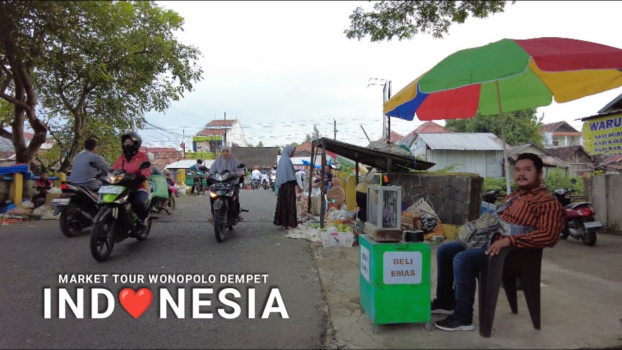 Walking in market, Dempet Demak • Indonesia 4K - YouTube