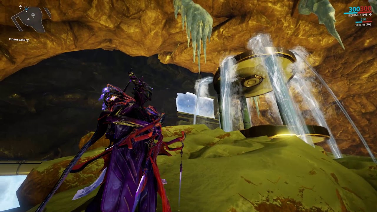 Warframe | Dojo Design | Tranquil Waterfall Pagoda Cave at Our Hallowed ...