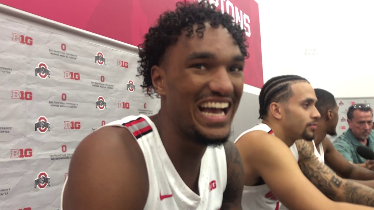 Ohio State's Musa Jallow discusses the upcoming 2019-20 season at media ...
