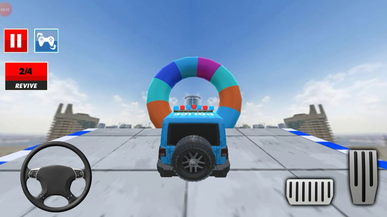 Prado police car stunts for Android gameplay - YouTube
