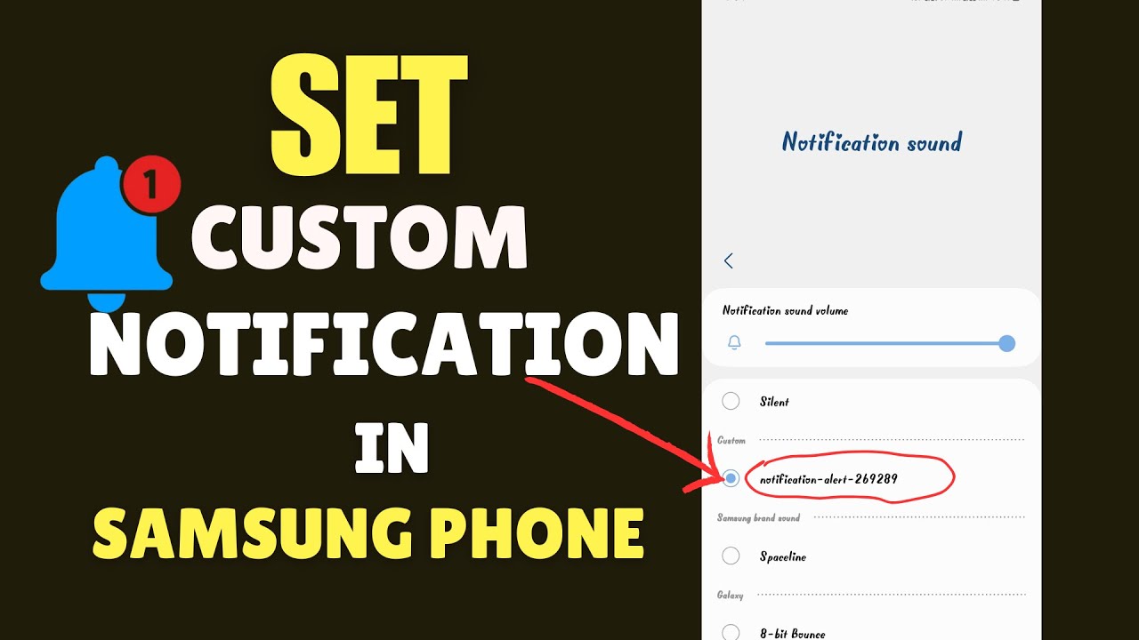 How To Set Custom Notification Sound In Samsung Phone | Custom ...