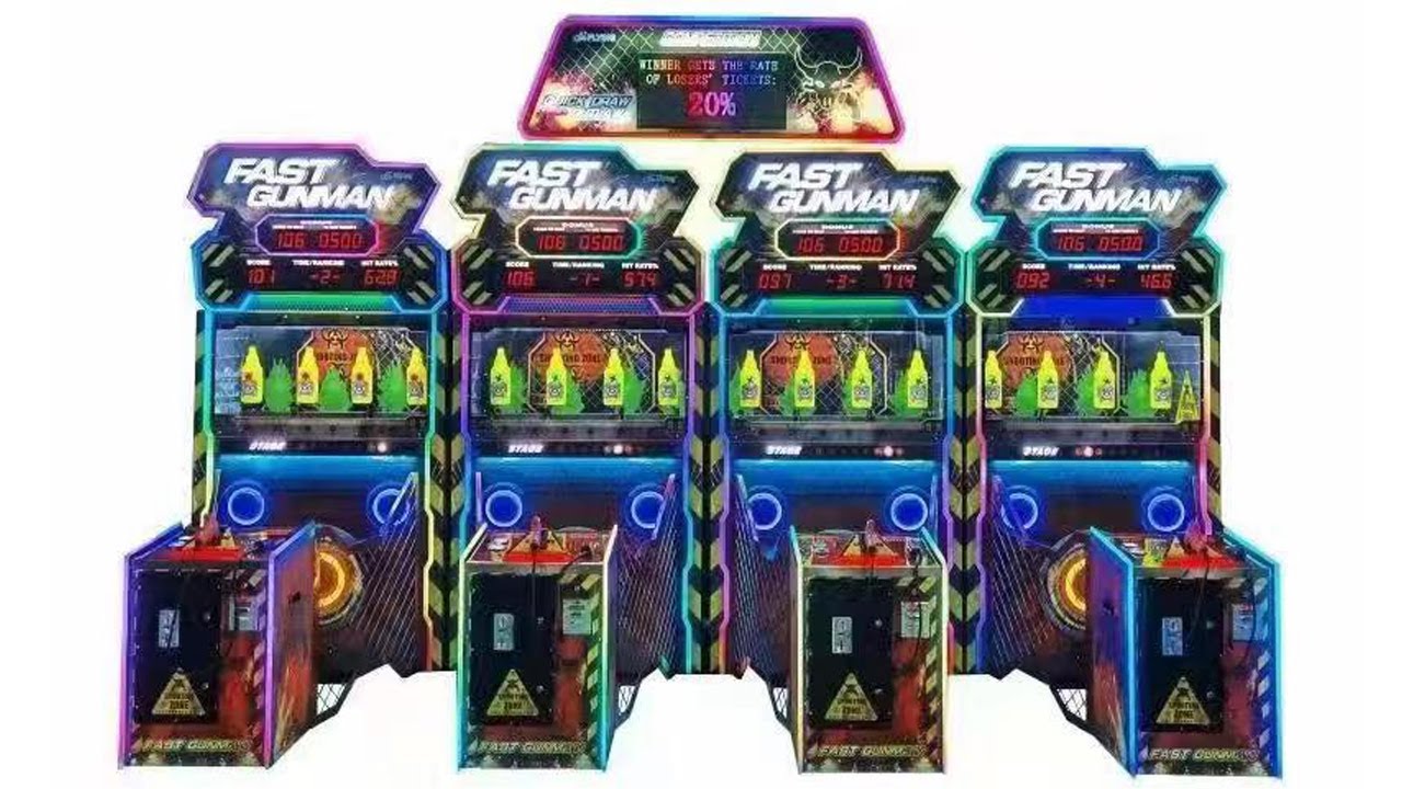 Fast Gunman Arcade Shooting Game Machine - YouTube