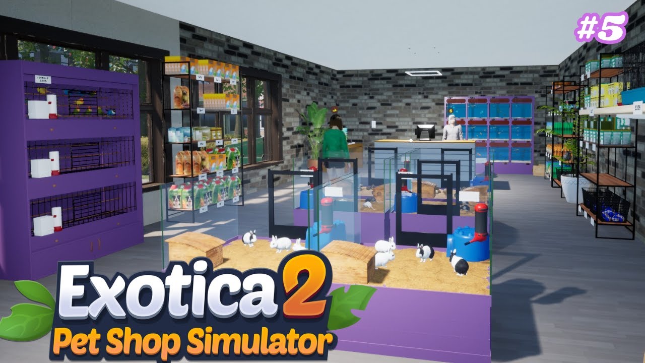Rats, Rabbits & lovebirds - Exotica 2 Pet Shop Simulator EP5 - YouTube