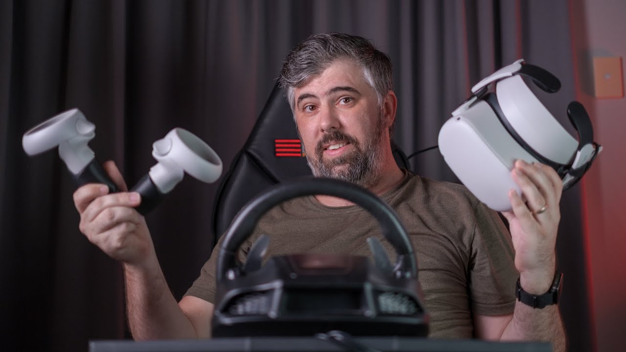 Oculus Quest 2 - VR Sim Racing away from the desk - YouTube