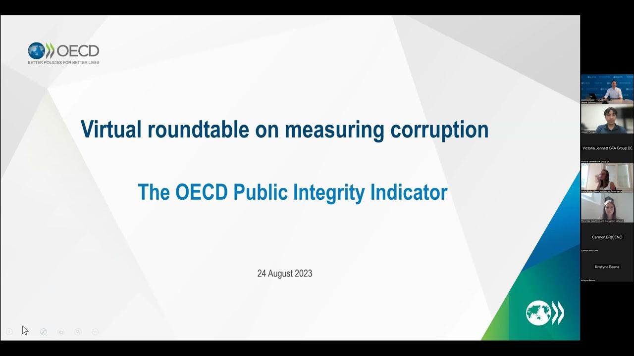 20th Virtual Roundtable on Measuring Corruption, ft. Jesper Johnsøn (OECD). - YouTube