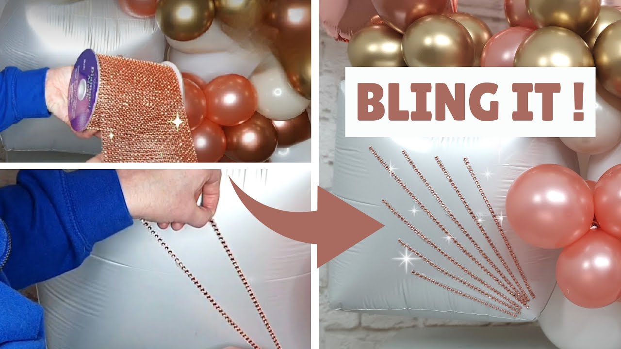 BLING Your Balloon Displays with GEMS and RHINESTONES - YouTube