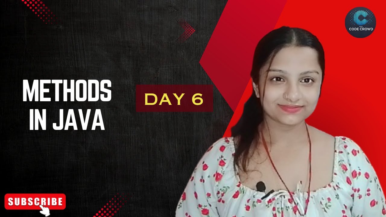 Java Basics Day 6: Methods in Java Explained with Examples | The Code Crowd - YouTube