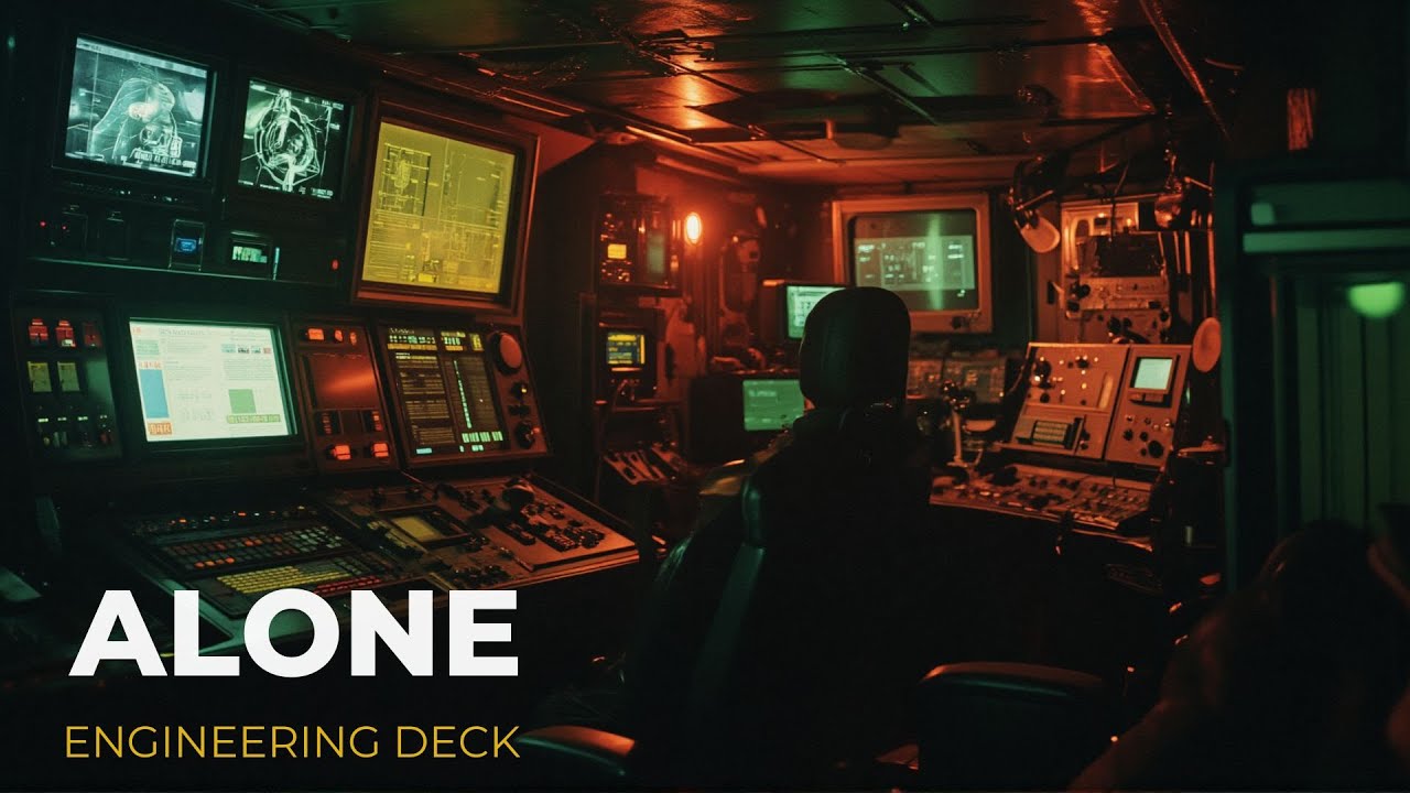 ALONE: SPACESHIP ENGINEERING DECK| Dark Ambient Focus Music 4K - YouTube