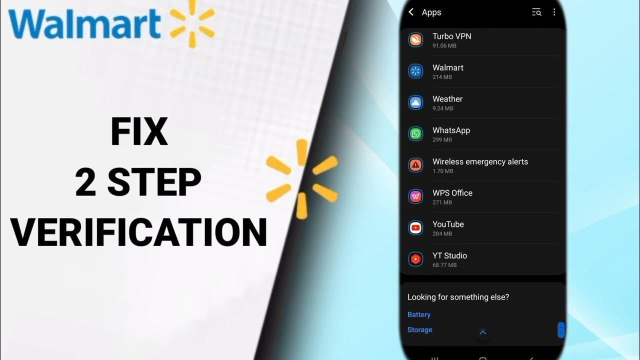 How To Fix 2 Step Verification On Walmart Shopping And Savings App ...