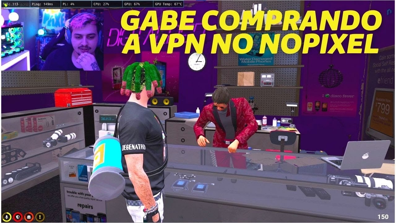 GABE FOI COMPRAR A VPN NO NOPIXEL - YouTube