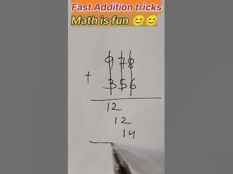 Fast Addition tricks || Intresting math tricks #shorts #maths #shortvideo - YouTube
