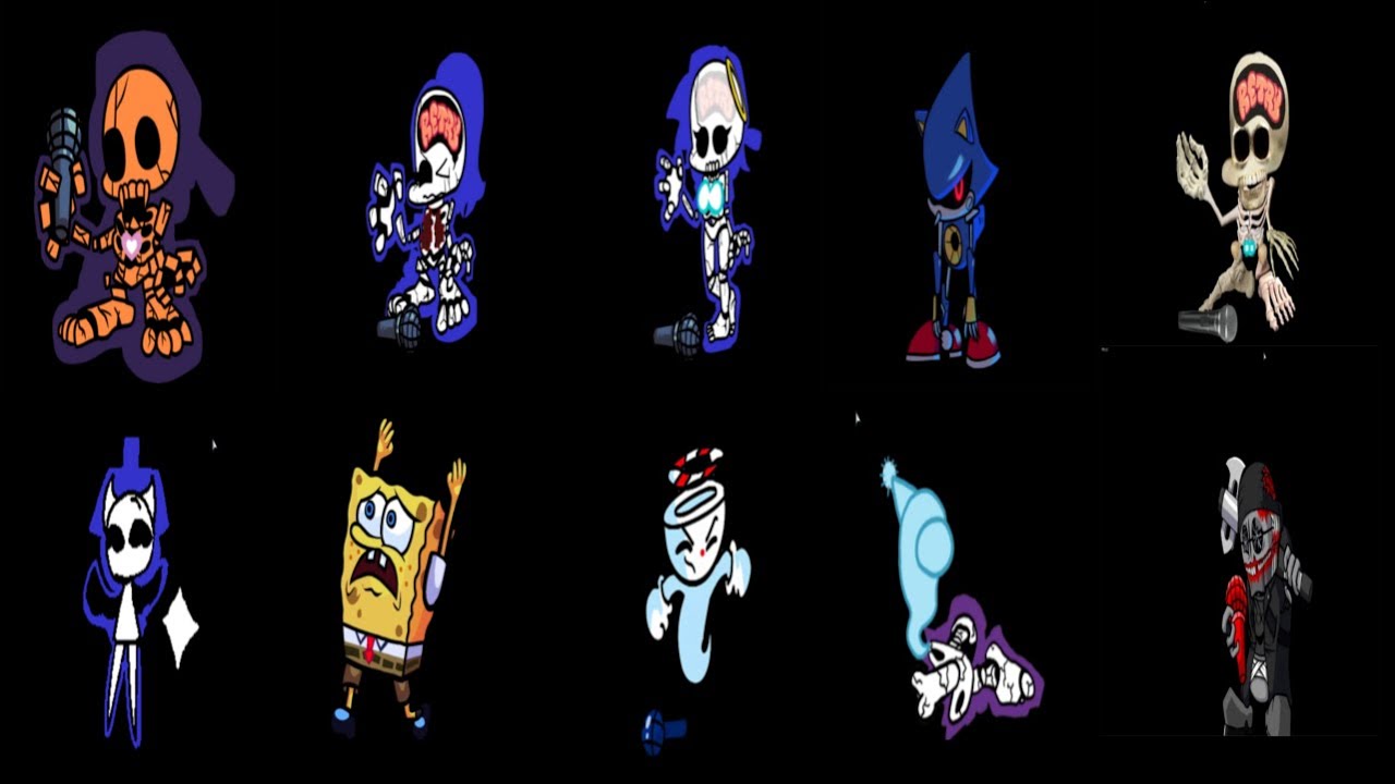 10 Game Over Screen Animation FNF - YouTube