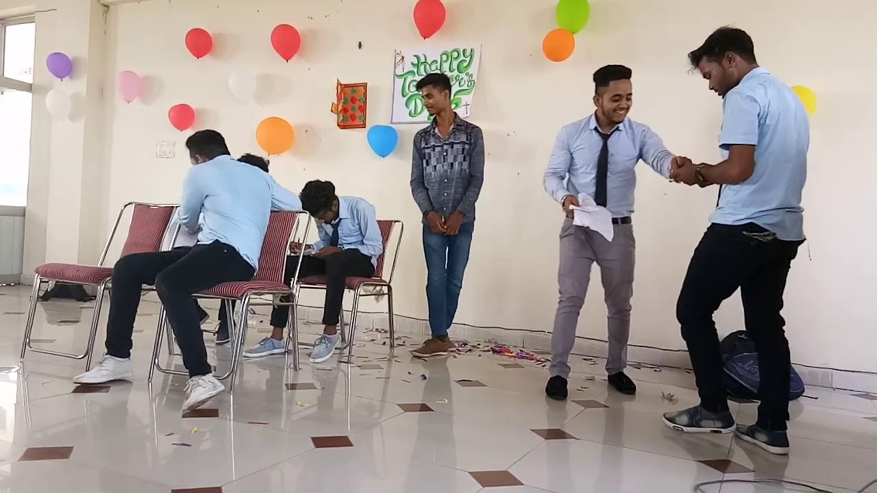 funny play on teachers day college performance - YouTube