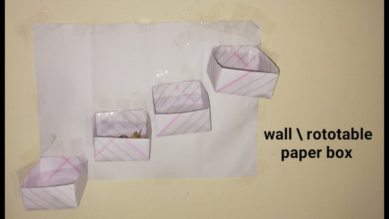 Rotatable Paper Box - YouTube