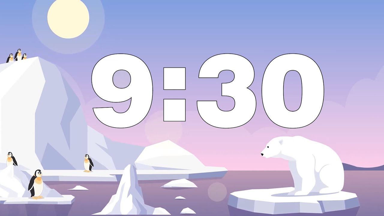 9 MINUTE 30 SECONDS COUNTDOWN TIMER WITH ALARM FOR KIDS - YouTube