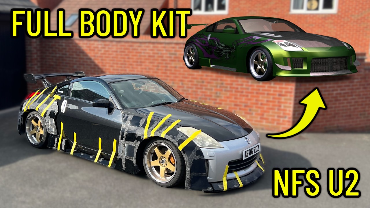 TEST FIT FULL BODY KIT FROM THE GAME. NISSAN 350Z NFS U2 | ENG SUB ...