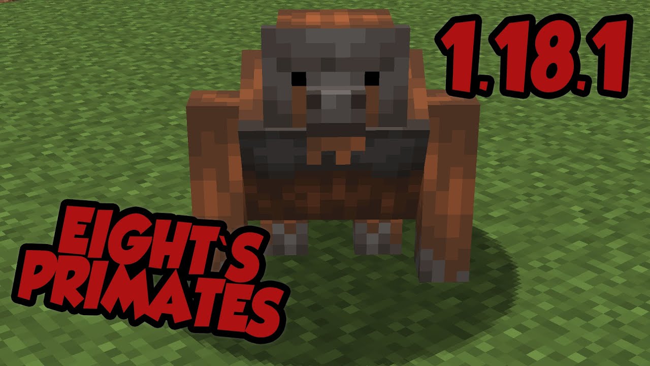 [MOD 1.18.1] 🙊🙈 EIGHT`S PRIMATES | Monos y primates en MINECRAFT 🙈🙊 ...