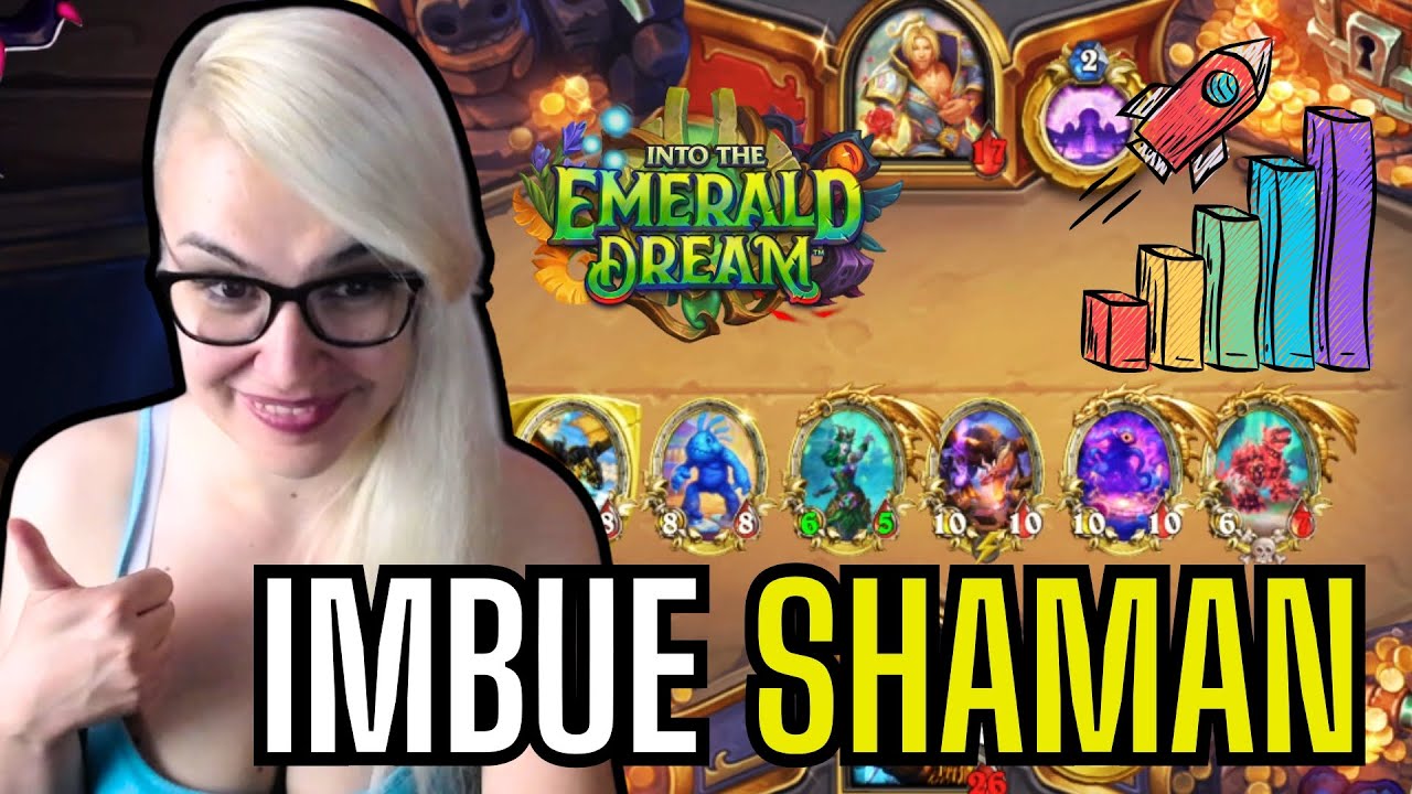 IMBUE SHAMAN IS MY FUTURE 🤣 HEARTHSTONE THEORYCRAFTING: THE EMERALD ...