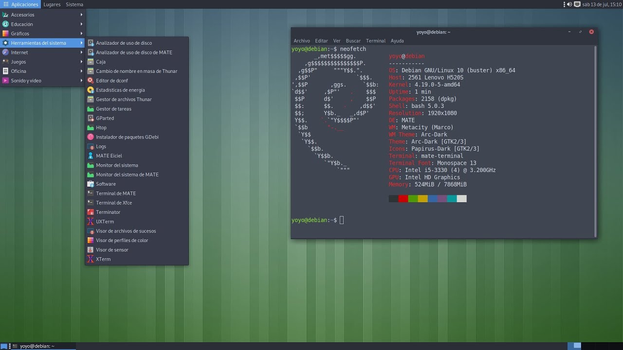 Debian Buster Paymenttiklo