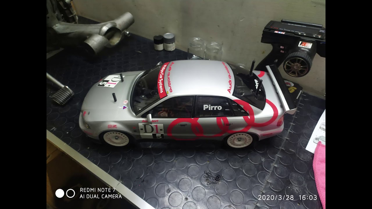 Tamiya TT01E 47414 Audi a4 build - YouTube