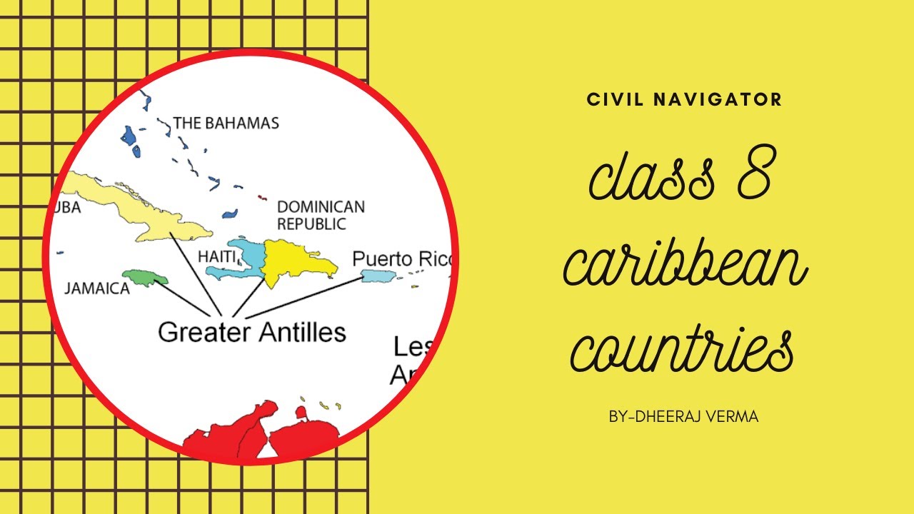 CLASS 8 | CARIBBEAN COUNTRIES | MAPPING FOR UPSC,UPPSC,BPSC ,UPRO/ARO ...