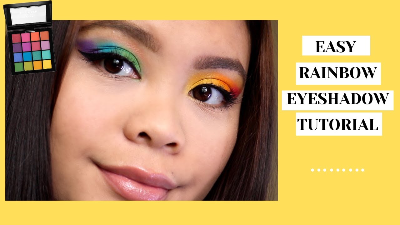 🏳️‍🌈EASY RAINBOW PRIDE EYESHADOW LOOK USING 1 PALETTE | NYC Pride ...