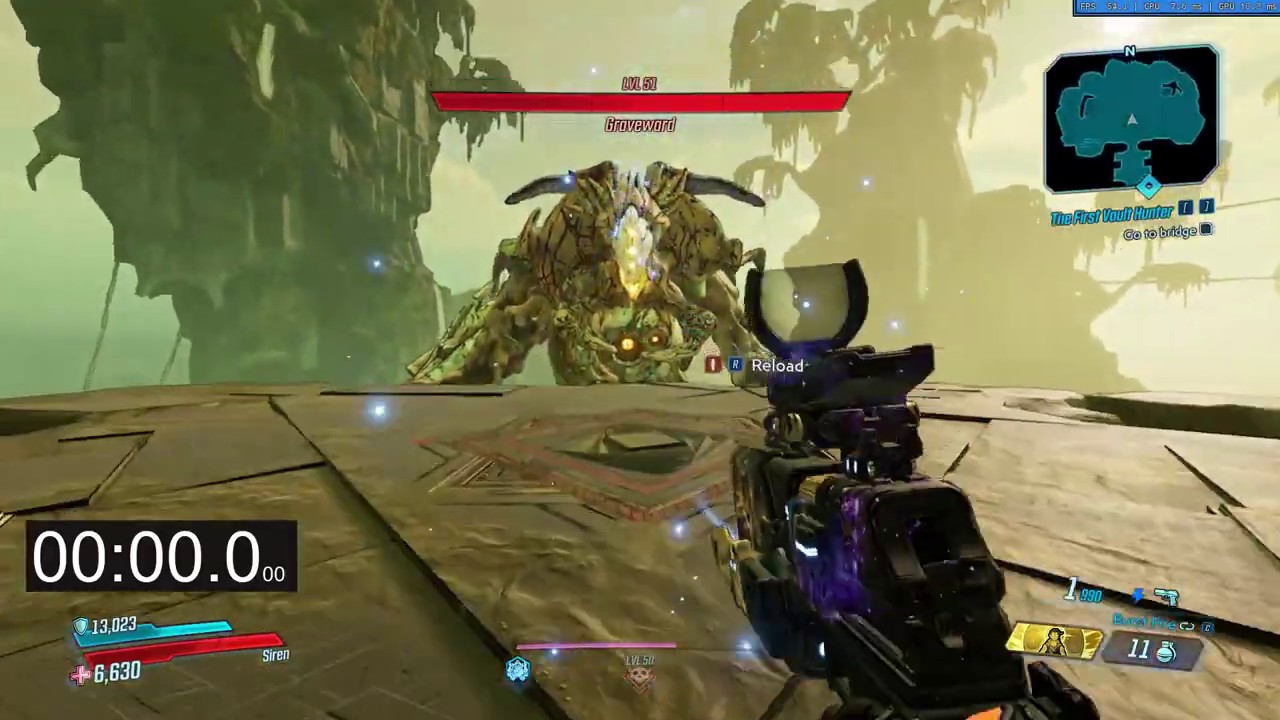 [Borderlands 3] Elemental Siren vs. Graveward TVHM/M3 - 7.7s - YouTube