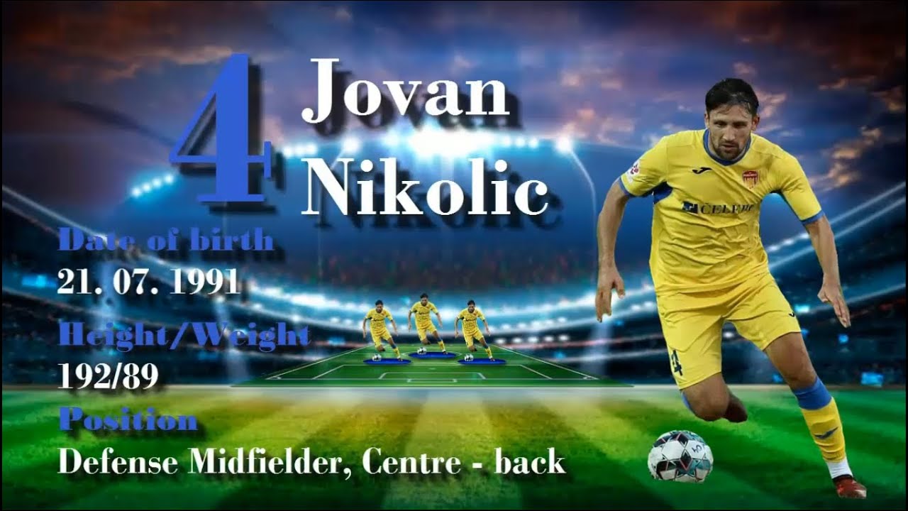 Jovan Nikolic Defense Midfielder Highlights 2020/21 - YouTube