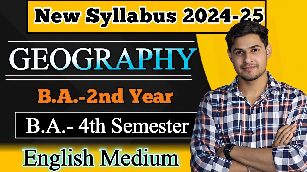 BA-2nd Year( 4th semester)|| geography new syllabus 2024-25 english ...