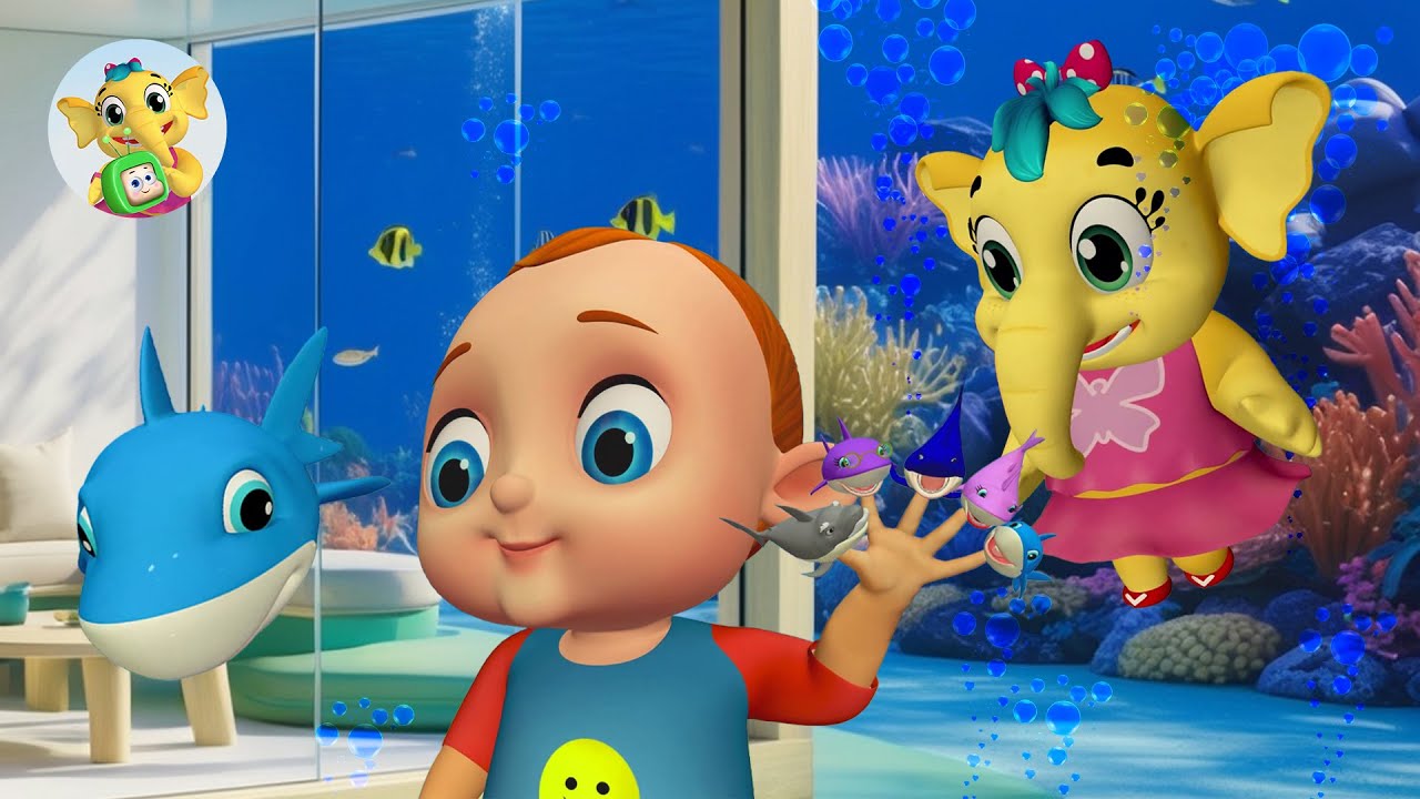 Shark Finger Family Song | Baby Dino Where Are You? More Kids Songs ...
