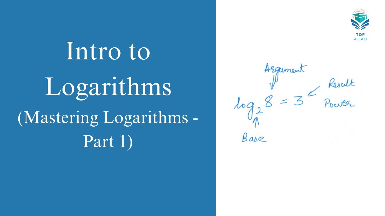 Introduction to Logarithms (Mastering Logarithms - Part 1) - YouTube