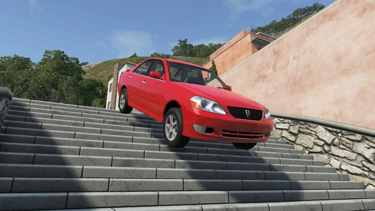 Cars vs Long Stairs #1 – BeamNG.Drive | Soffer Crash - YouTube