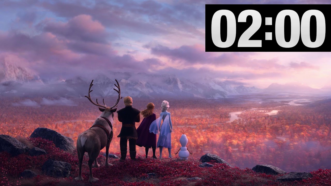 5 Minute Countdown Timer for kids l Frozen (Anna, Elsa, Kristoff, Olaf ...