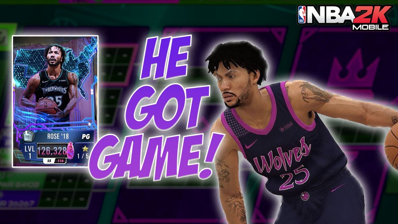 "He Got Game" Cosmic Jasper Derrick Rose Is A Gem - NBA 2K Mobile - YouTube