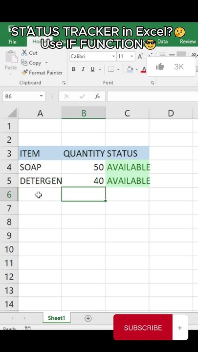 How to track product status in Excel using if function. #excel # ...