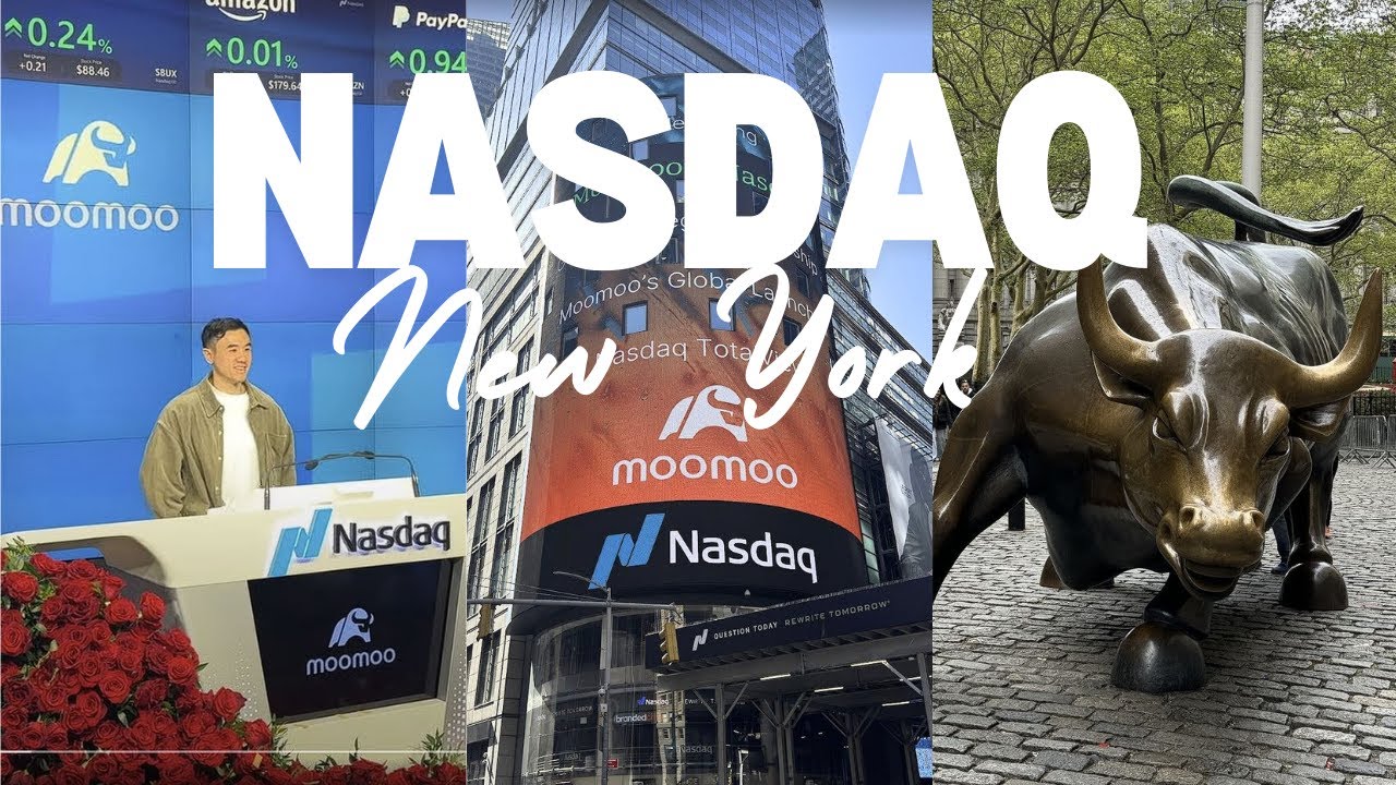 Opening the NASDAQ Market in New York with Moomoo - YouTube