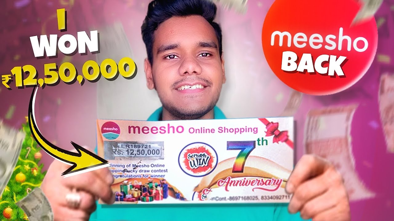 Meesho Scratch Card Lottery Offer - YouTube