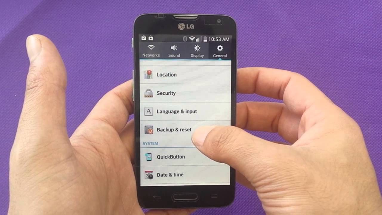factory reset for Lg l70 metro pcs - YouTube