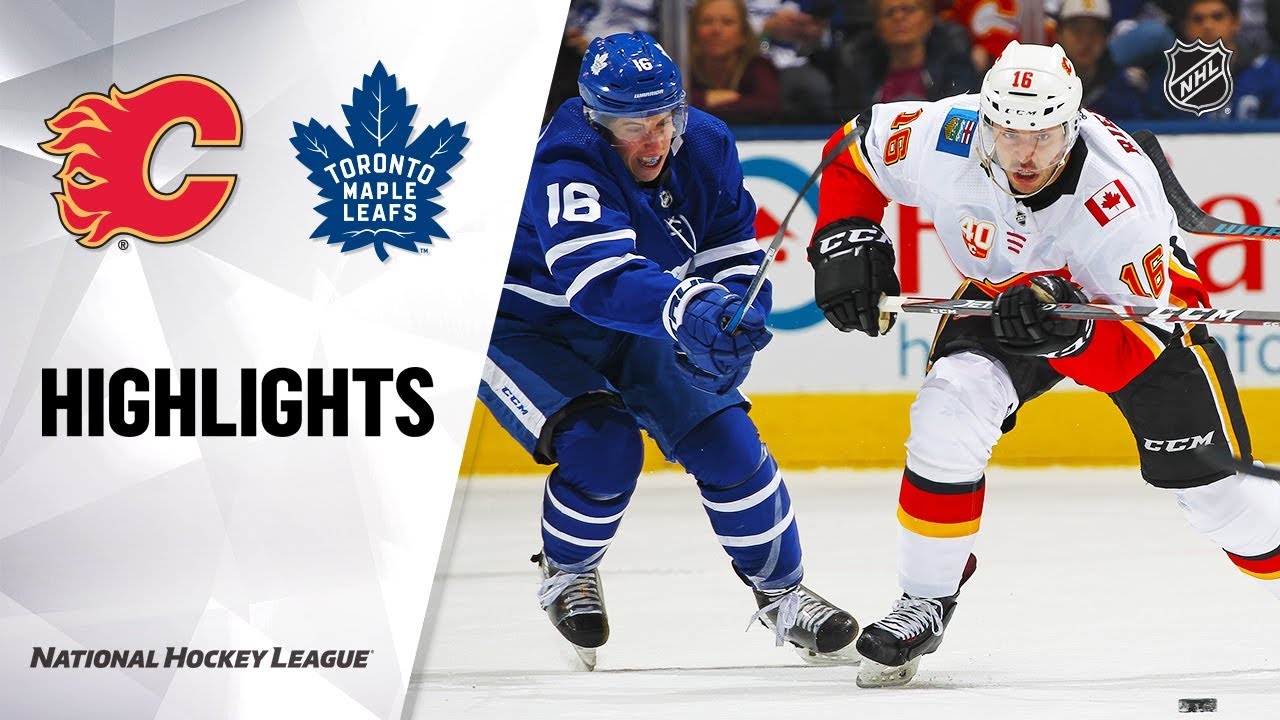 NHL Highlights | Flames @ Maple Leafs 1/16/20 - YouTube