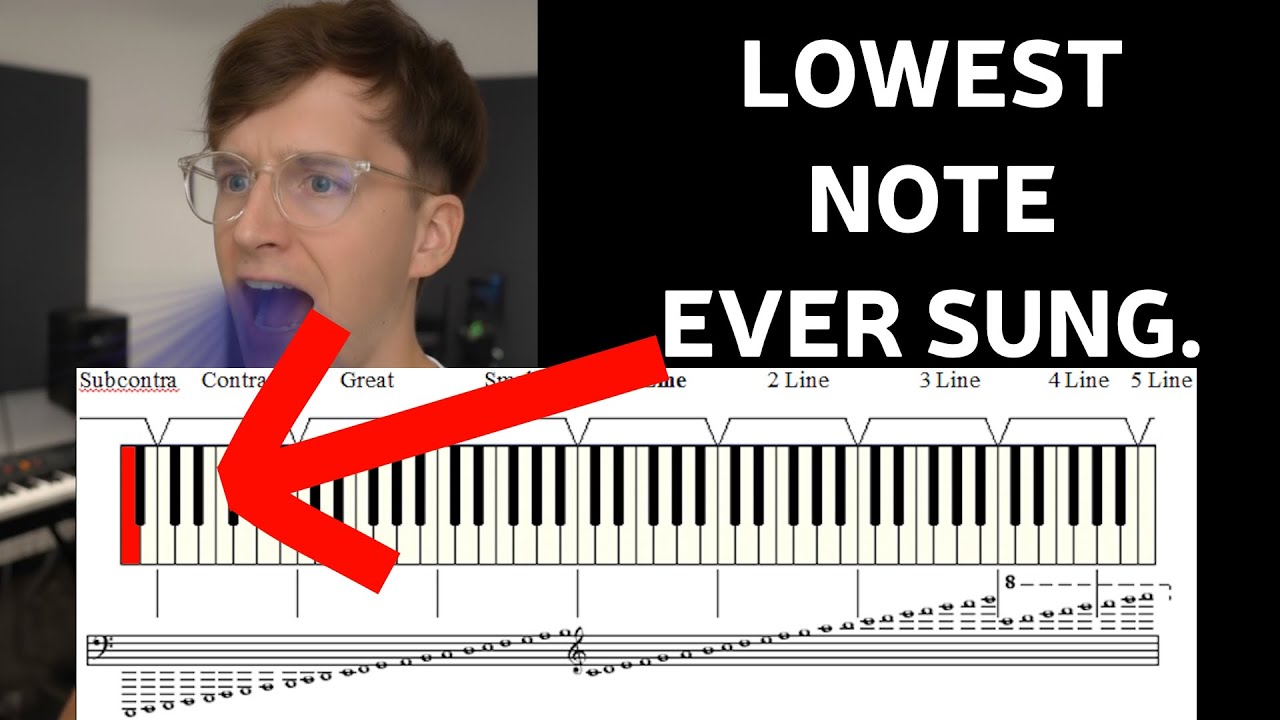 Singing the Lowest Bass Notes EVER (Deepest Voice Test) C5 - A0 - YouTube