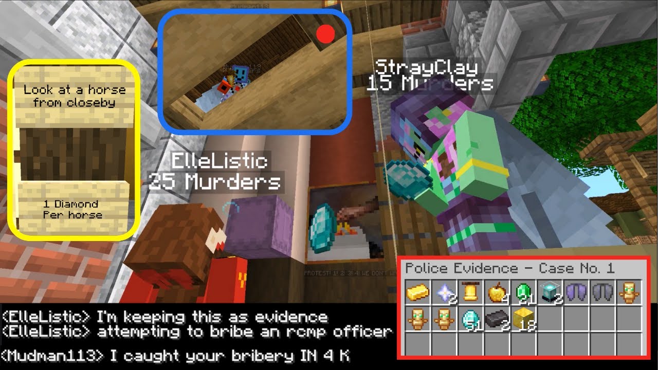 BRIBING A POLICE OFFICER! (A Silent Film) - Shroom SMP S5 - YouTube