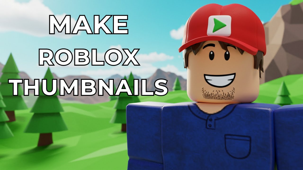 How to Make Roblox Thumbnails NEW! - YouTube