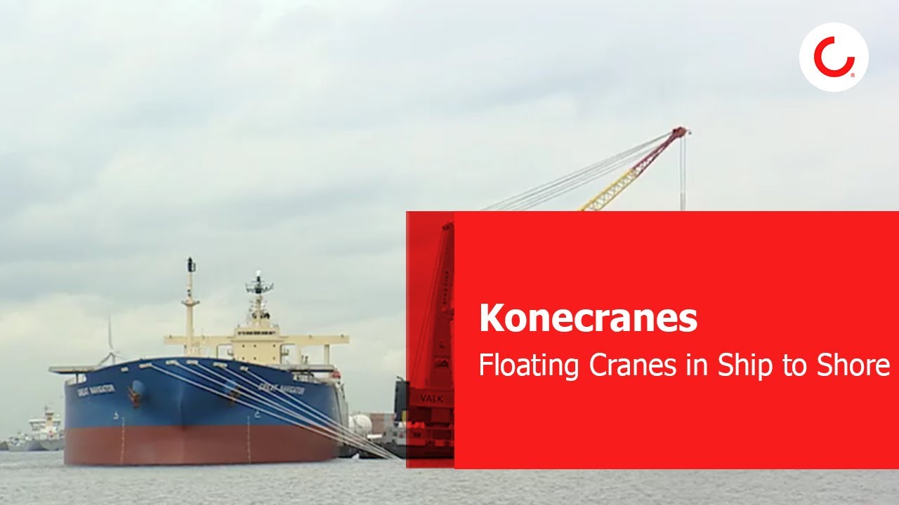 Floating Cranes in Ship to Shore Operation - YouTube