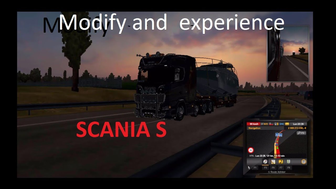 Modify the Scania s truck and try it on the roads - YouTube